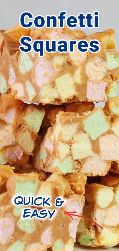 Butterscotch Confetti Squares - Art and the Kitchen