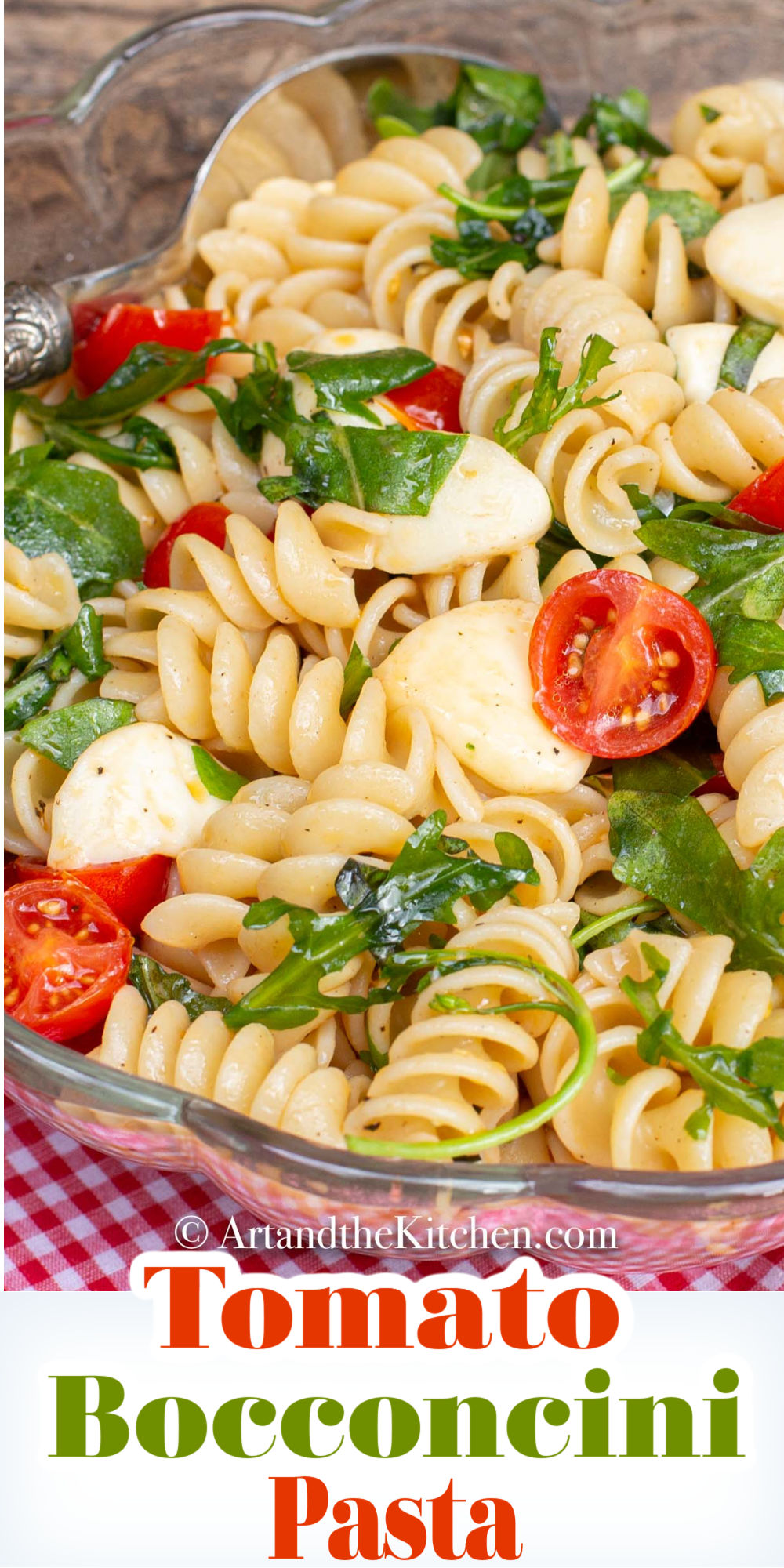 Tomato Bocconcini Pasta - Art and the Kitchen