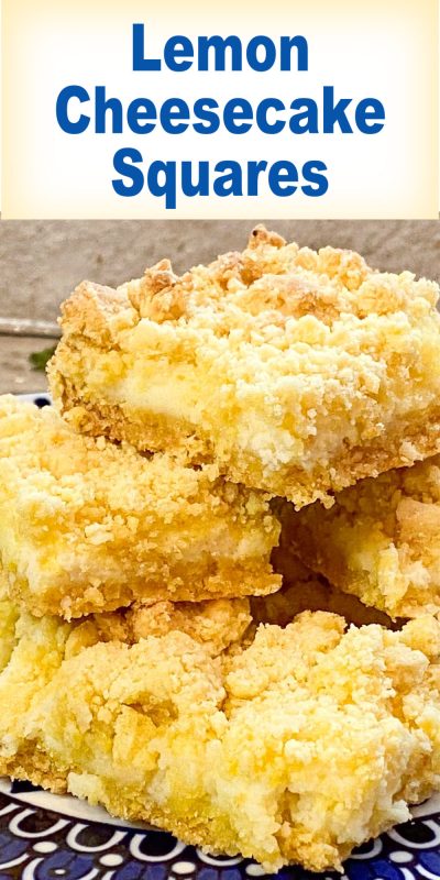 Lemon Cheesecake Squares - Art and the Kitchen