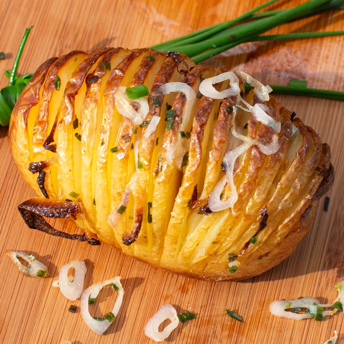 Shallot Hasselback Potatoes - Art and the Kitchen